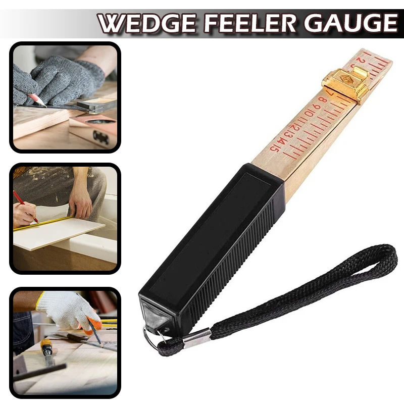 Wedge Feeler Gap Gauge Door Gap Measuring Feeler Gauge 1 15mm Plug ...