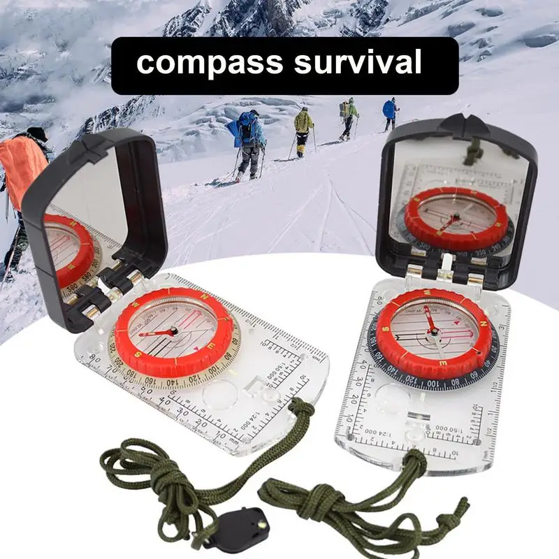 Multifunctional-Compass-Scale-Map-Ruler-Mirror-Outdoor-Guiding-Tool ...