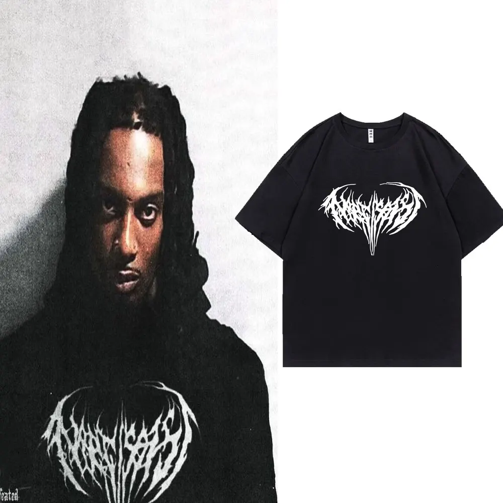 Rapper-Playboi-Carti-Narcissist-Print-T-Shirt-Men-Women-Oversized-Loose ...