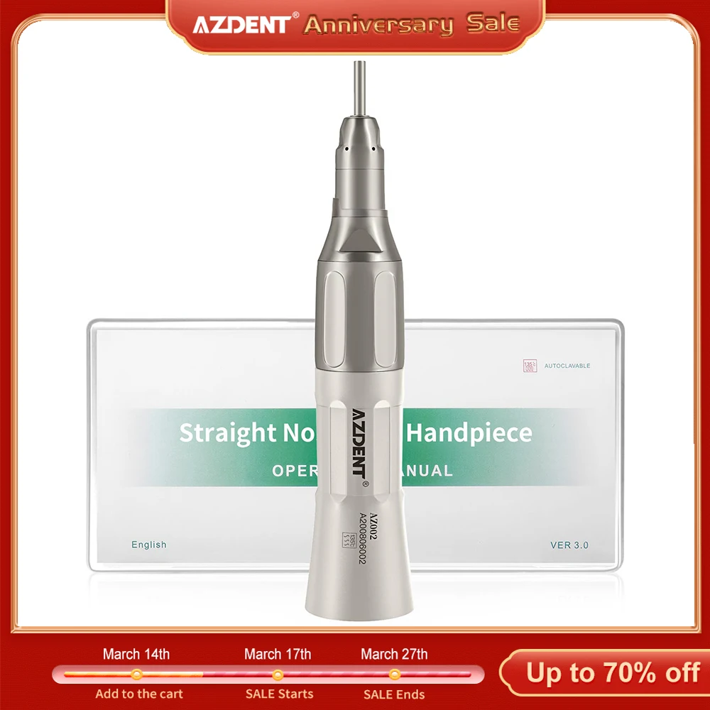 AZDENT-Dental-Straight-Handpiece-1-1-Low-Speed-Straight-Nose-Cone-Suit ...