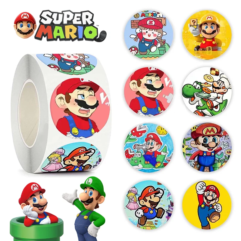500Pcs-Super-Mario-Bros-Sticker-Anime-Luggage-Graffiti-Decals-Cartoon ...