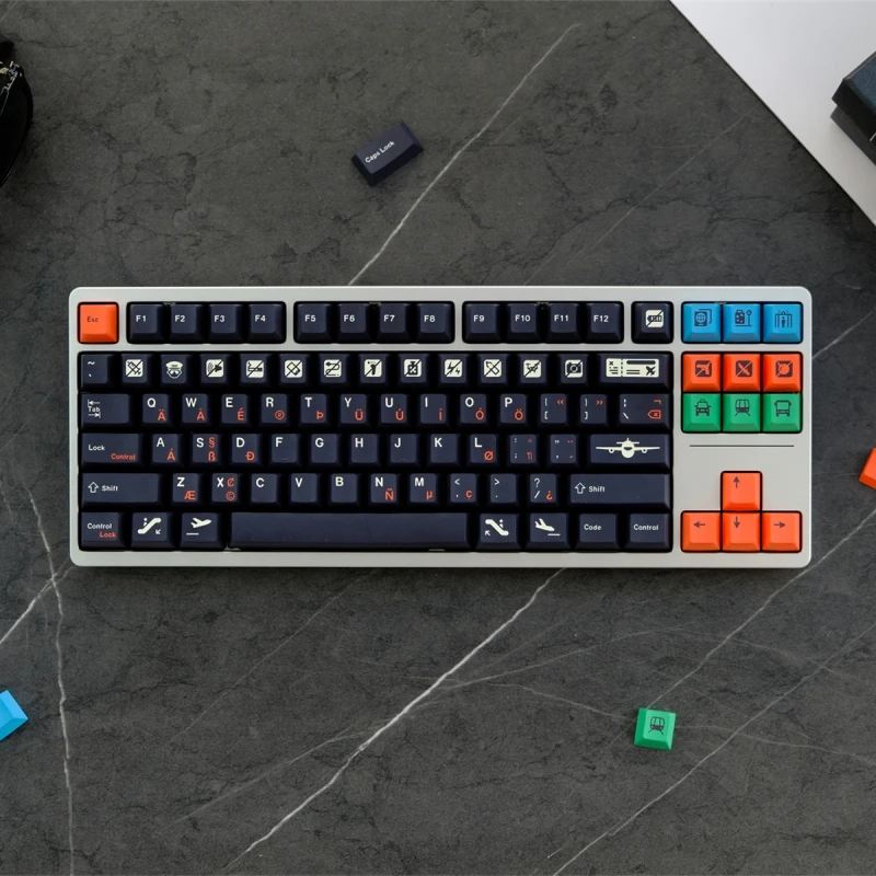 1-Set-GMK-Flight-Airplane-Theme-Keycaps-PBT-Dye-Sublimation-Key-Caps ...