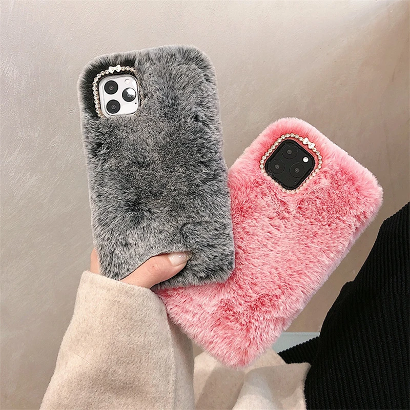 Soft Fluffy Fur Phone Case for Xiaomi Redmi Note 10 10s 11 11s 9 Pro 9s ...