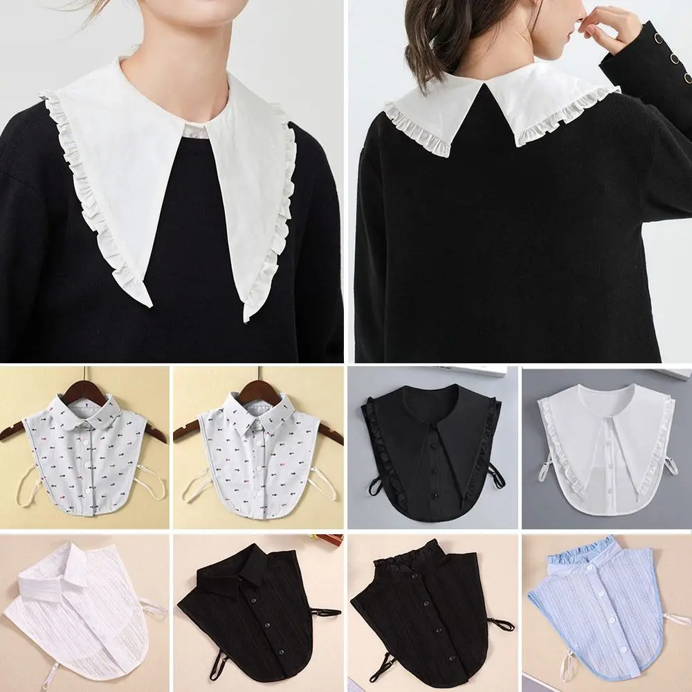 1pc Fashion Women Fake Collar Blouse Vintage Detachable Shirt False ...