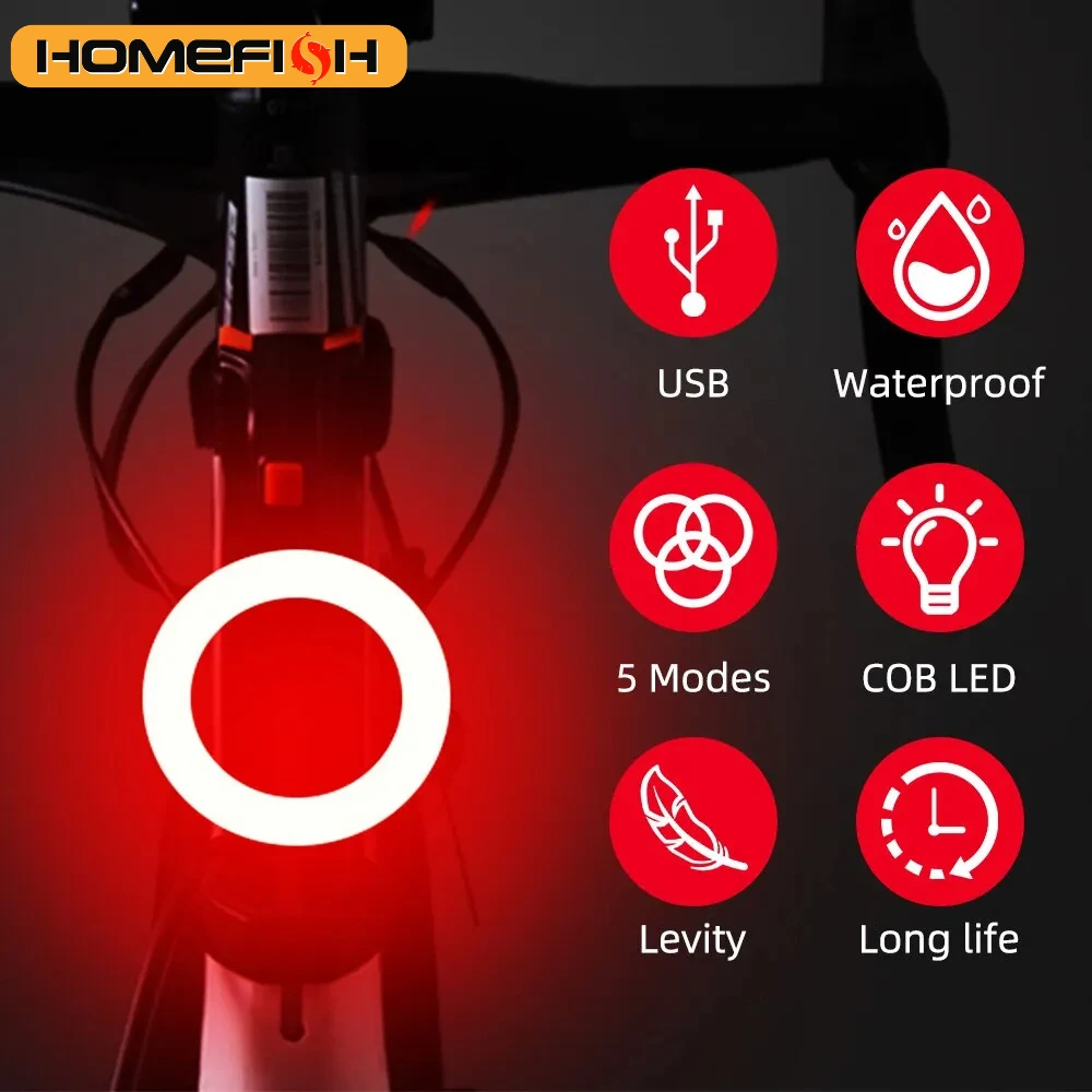 New-Bicycle-Taillight-Cycling-Lights-Multi-Lighting-Modes-USB-Charging-Led-Flash-Tail-Rear ...