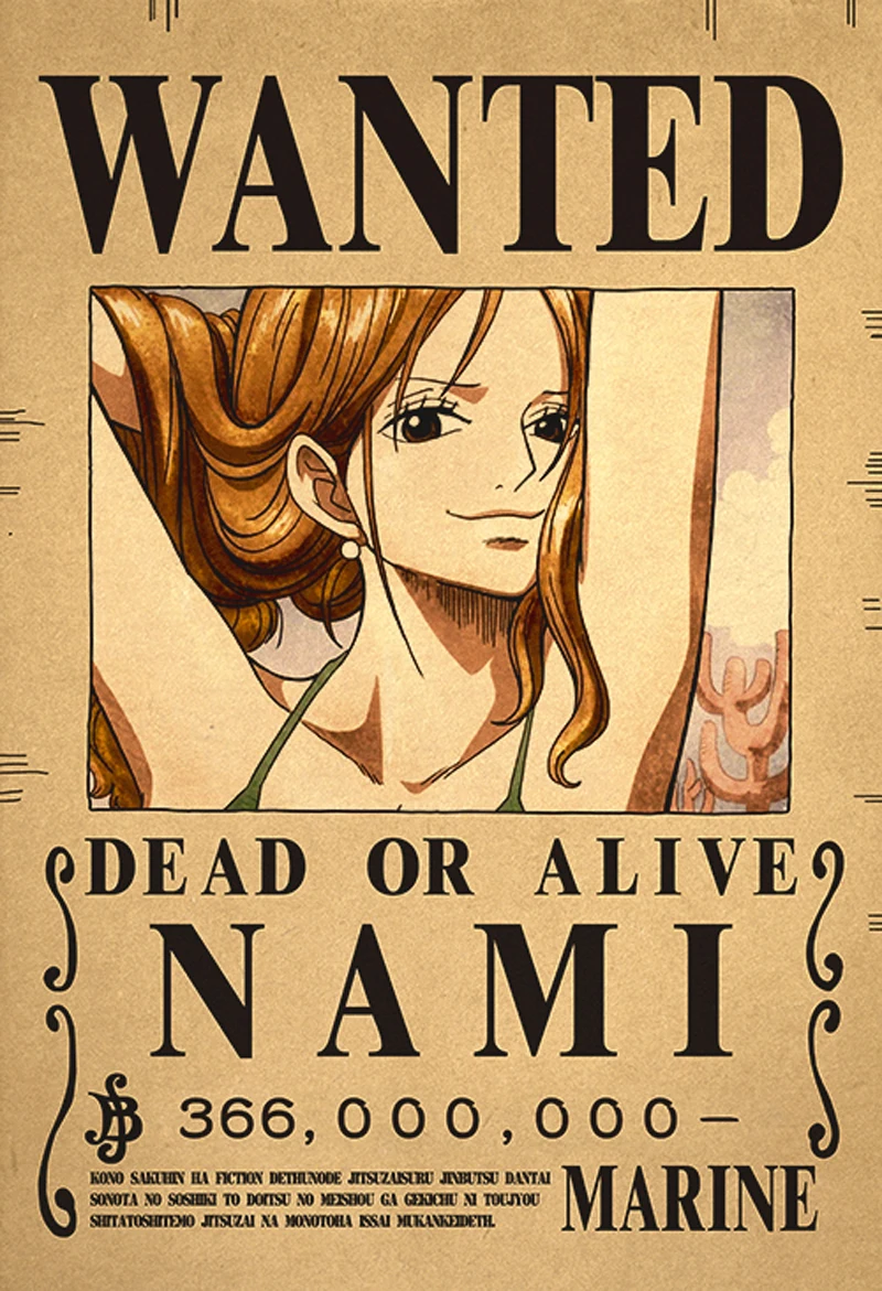 Nami Wallpaper Bounty One Piece Hd One Piece Wanted Poster Stickers Sticker