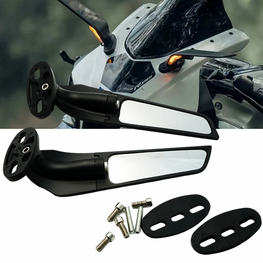Motorcycle-Mirror-Modified-Wind-Wing-Adjustable-Rotating-Rearview ...