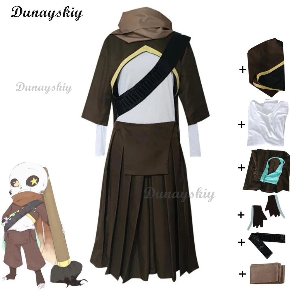 Disfraz-del-juego-Undertale-Ink-Sans-Sansy-para-hombre-y-mujer-traje-de ...
