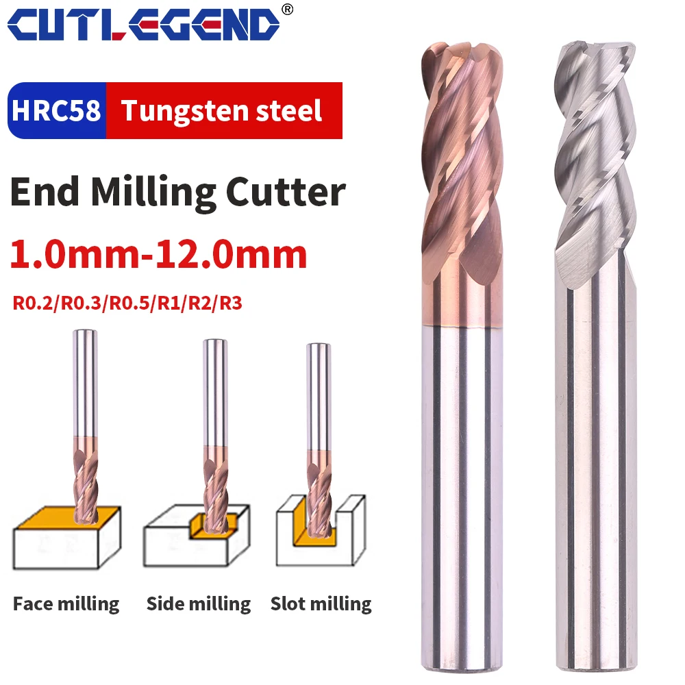 Corner-Radius-End-Mill-R-Bullnose-CNC-Tungsten-Carbide-Steel-Cutter-Surface-Machining-Metal ...