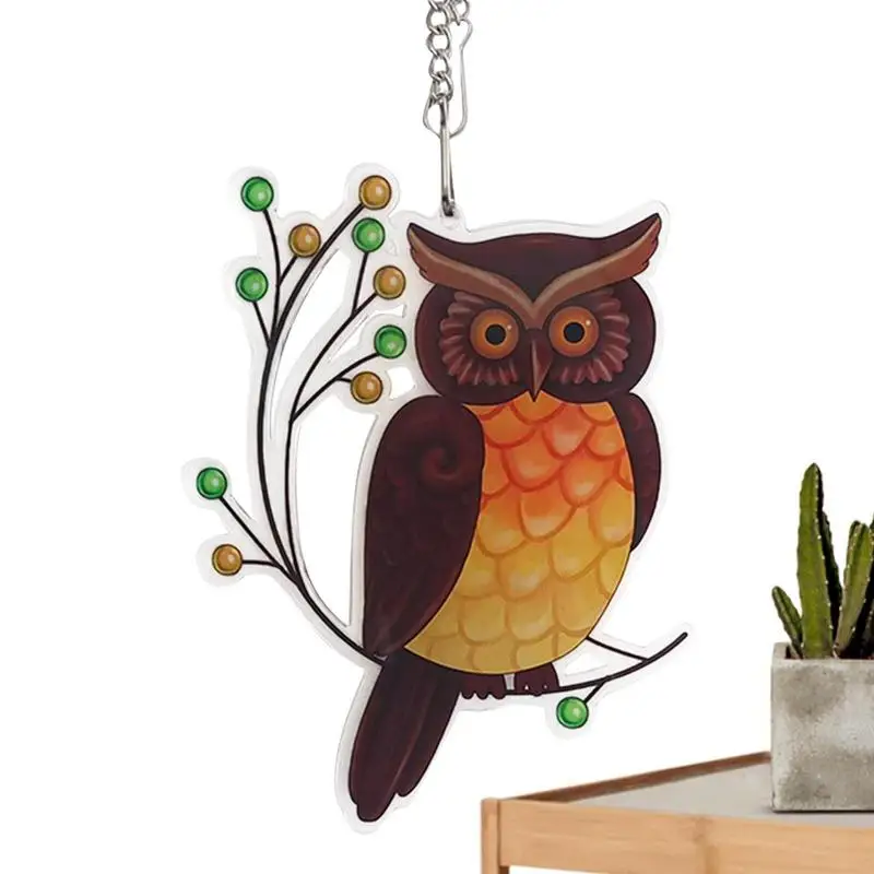 Owl-S-For-Windows-Decor-Window-Ornament-2D-Acrylic-Bird-Window-Hangings ...