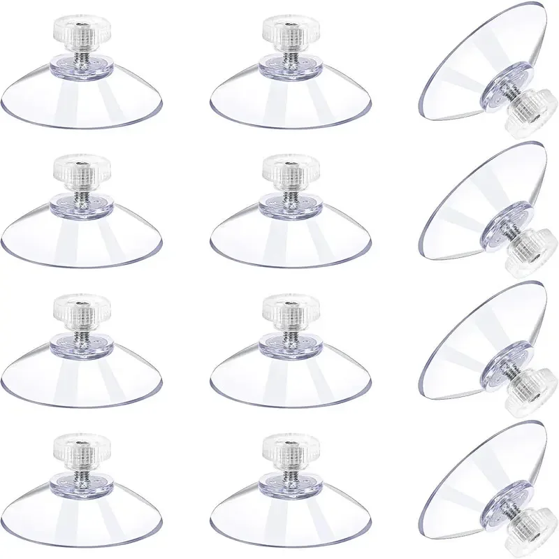 5Pcs-Plastic-Suction-Cup-Hooks-PVC-Sucker-Pads-Strong-Adhesive-Suction ...