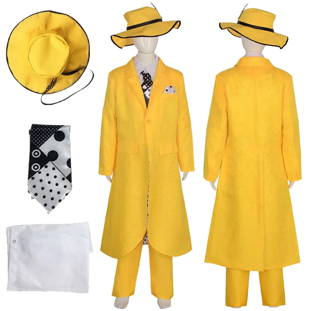 Jim-Cosplay-Kids-Boys-Fantasy-Yellow-Suits-Movie-The-Mask-Costume ...