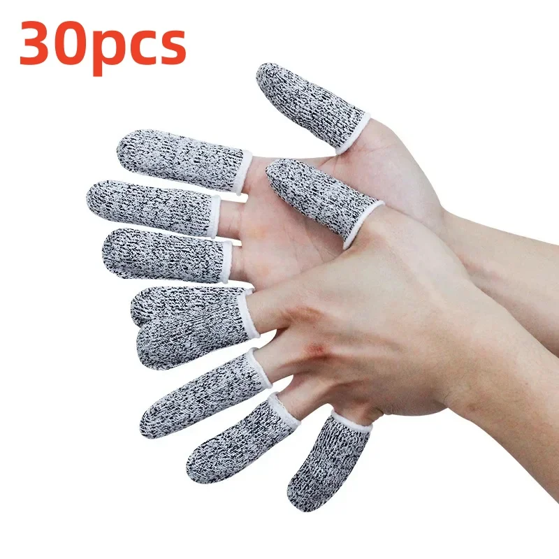 10/30pcs Anti-Cut Finger Cover Finger Protector Sleeve Level 5 High ...