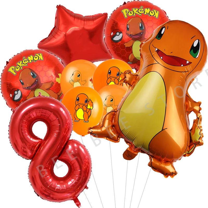 Conjunto de Globos de Pokémon para fiesta de cumpleaños, Set de Globos ...