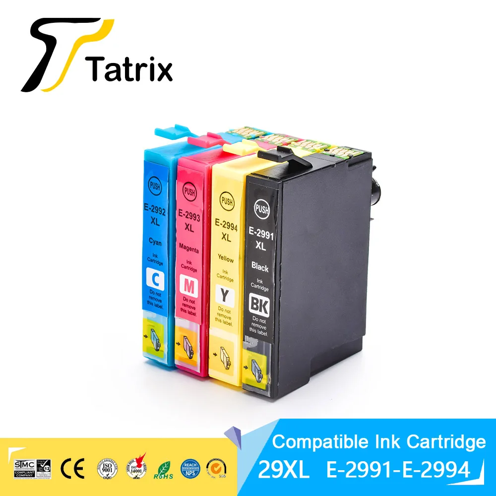 4pk For Epson 29xl T2991 T2992 T2993 T2994 Compatible Ink Cartridge For ...
