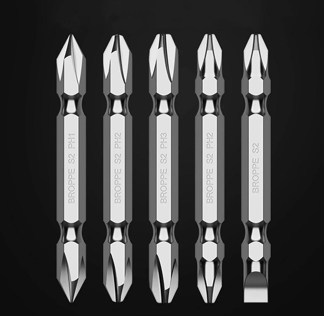 1Pcs-PH1-PH2-PH3-Double-Head-Screwdriver-Bit-Magnetic-Phillips-Cross-and-Flat-Slotted ...