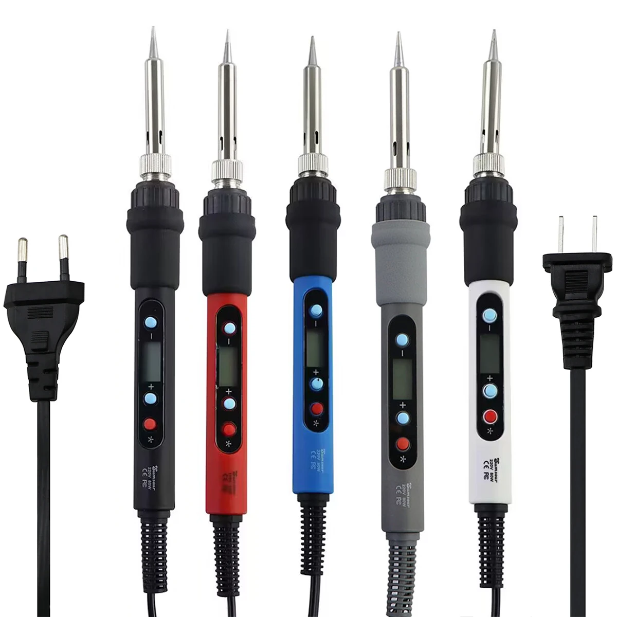 80W Adjustable Constant Temperature Soldering Iron With Switch 110V ...