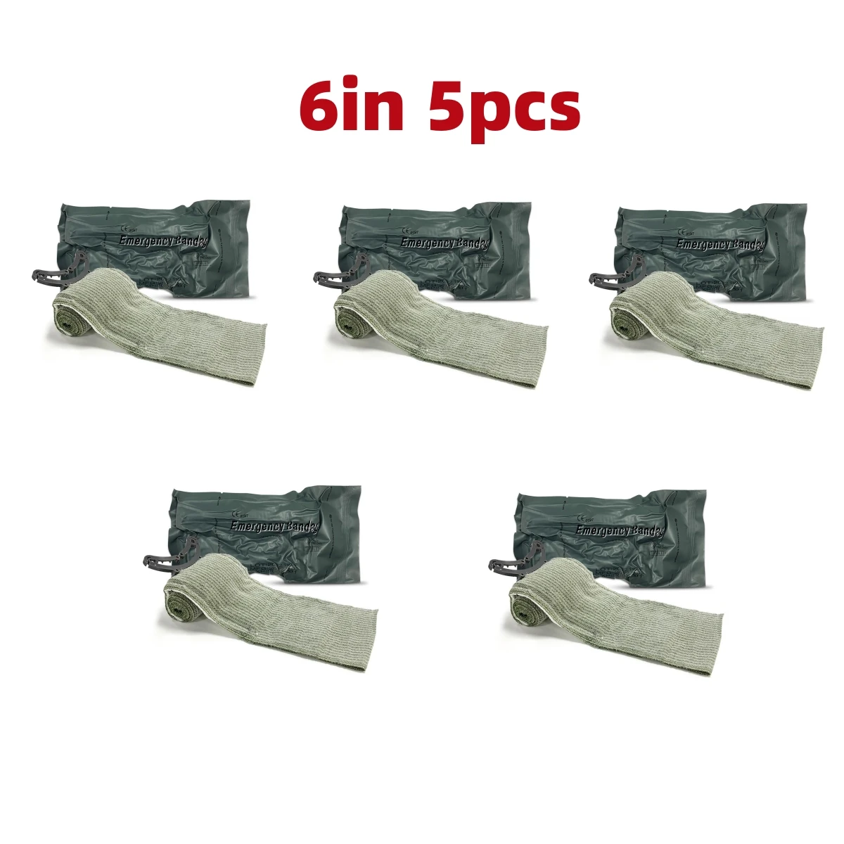 5/10/20pcs 4/6inch Israel Bandage Outdoor First Aid Trauma Hemostatic ...