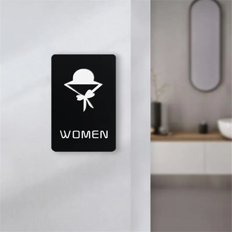 His And Her Bathroom Signs
