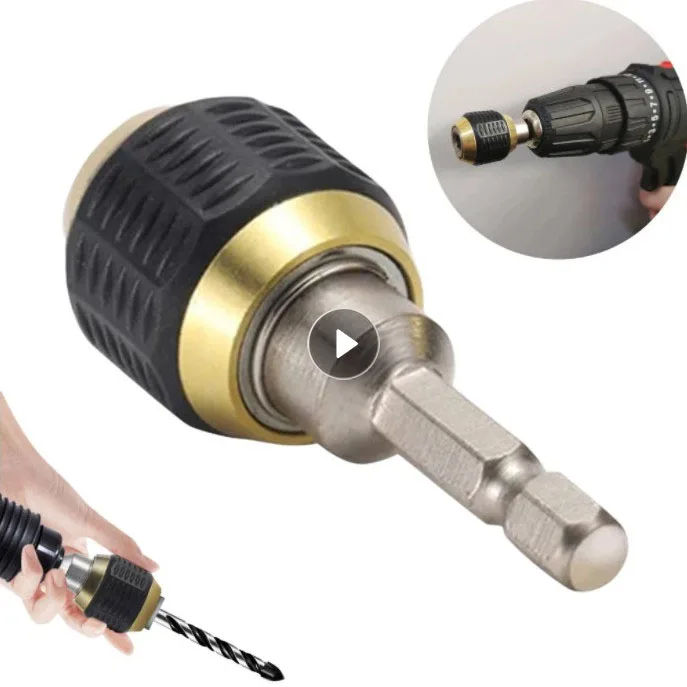 50mm-Keyless-Drill-Chuck-Screwdriver-Impact-Driver-Adaptor-1-4 ...