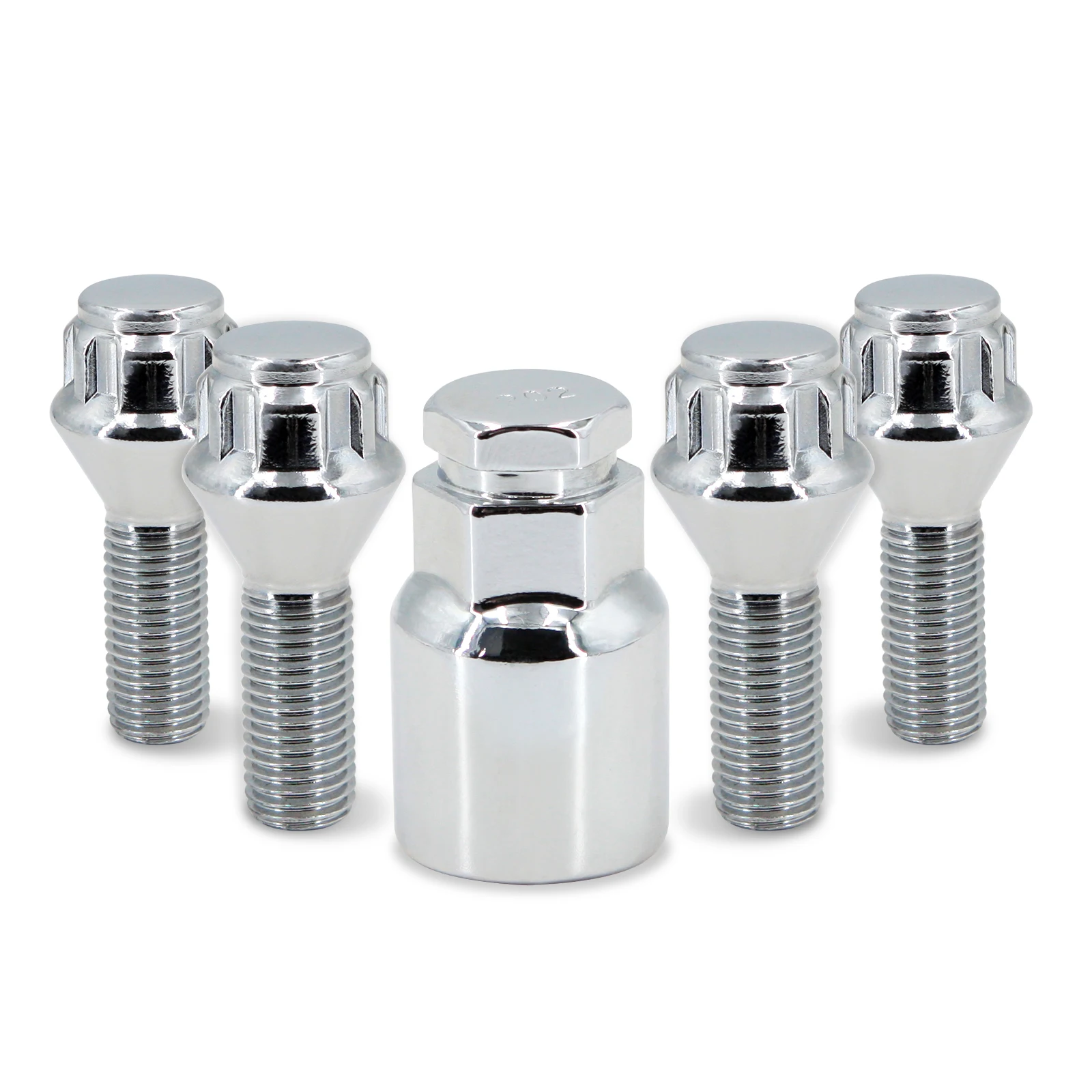 5pcs M12 x 1.5 17mm Hex 26mm ALLOY WHEEL LOCKING BOLTS FOR BMW 3-SERIES ...
