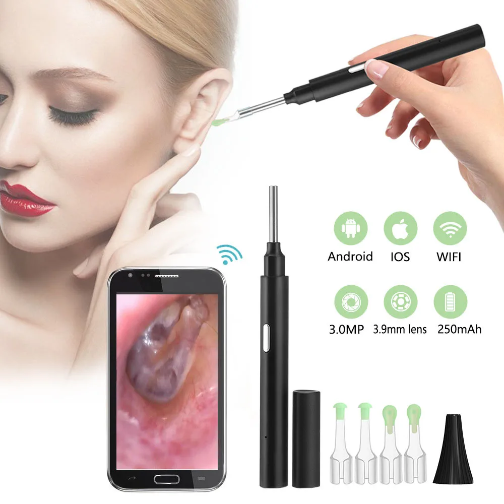 3-9mm-WiFi-Visual-Ear-Cleaner-Ear-Pick-Otoscope-Camera-Borescope ...