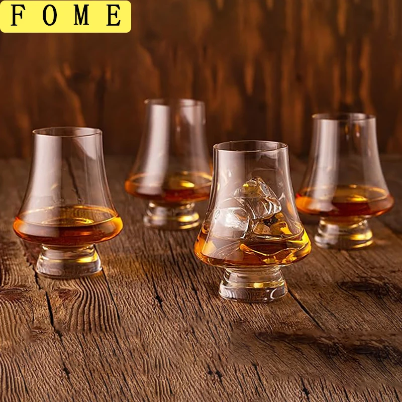 2/4pcs Tasting Glasses Set Of 250ml Lead-free Crystal Glass Whiskey Cup ...