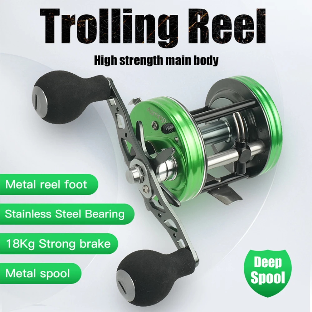 Longa-dist-ncia-Metal-Trollong-Reel-Tambor-ncora-Mar-Pesca-Roda-Balan-o ...
