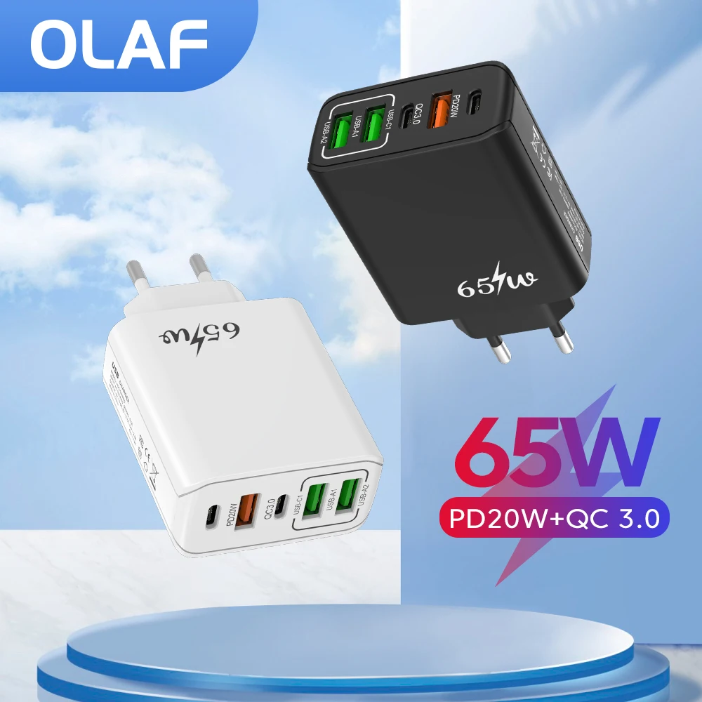 65w-5-Ports-Charger-USB-Type-C-PD20w-Fast-Charging-Mobile-Adapters-For ...