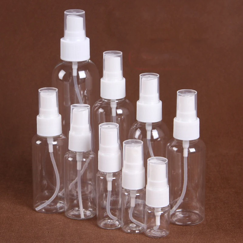 5~200ml Mini Travel Plastic Empty Bottle Portable Handwashing Transparent Spray Atomizer ...