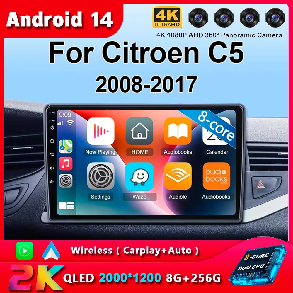 Autoradio Android 15 pour citroën C5 2008 – 2017, lecteur vidéo ...