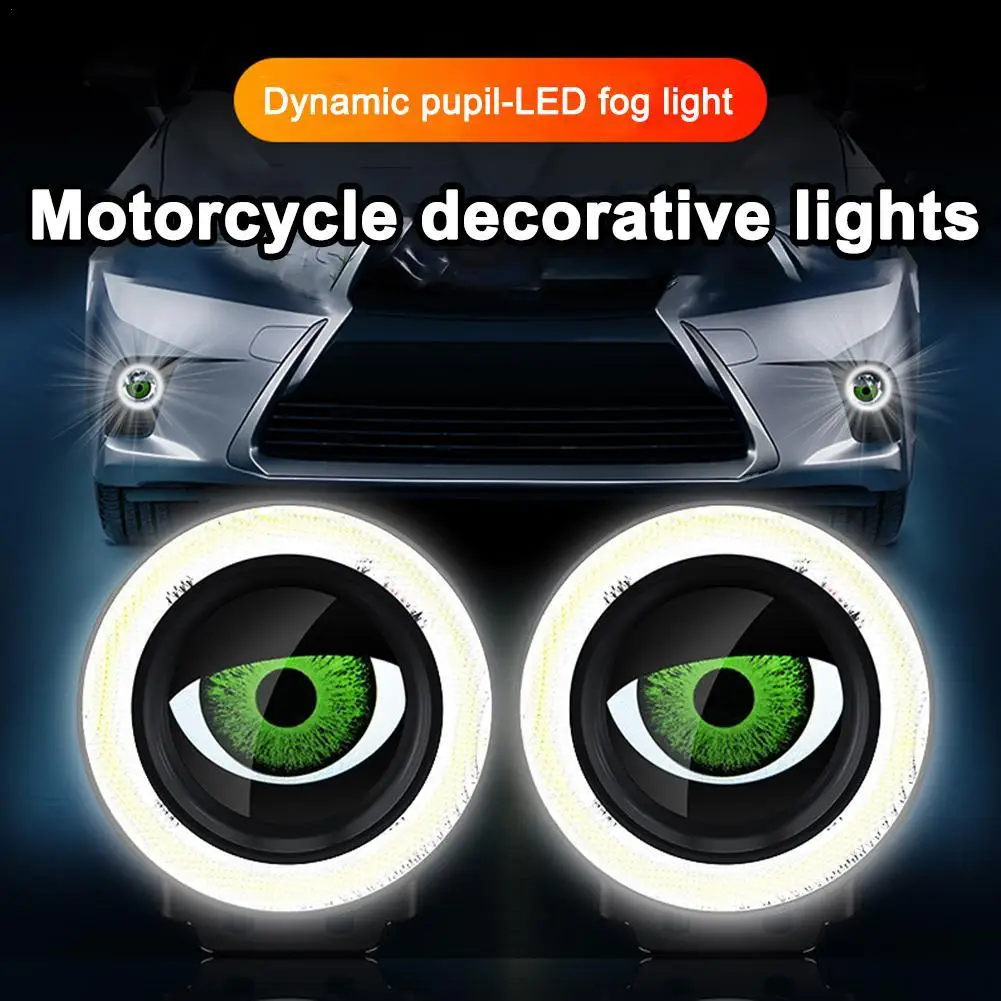 Motorcycle Decorative Lights 3D Dynamic Devil's Eye LED Light ...