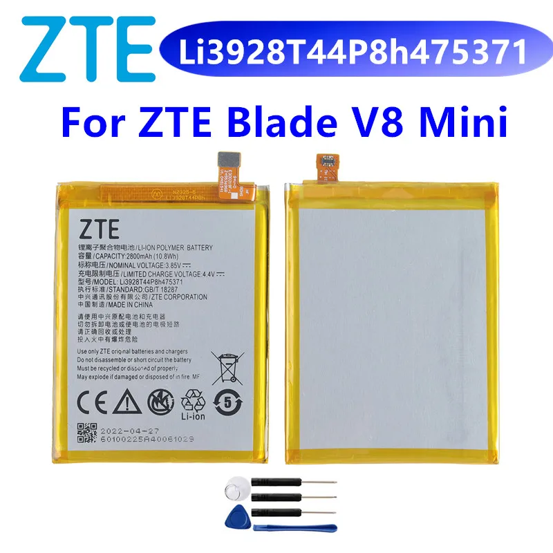 Li3928T44P8h475371-2800mAh-New-Original-Battery-For-ZTE-Blade-V8-Mini ...