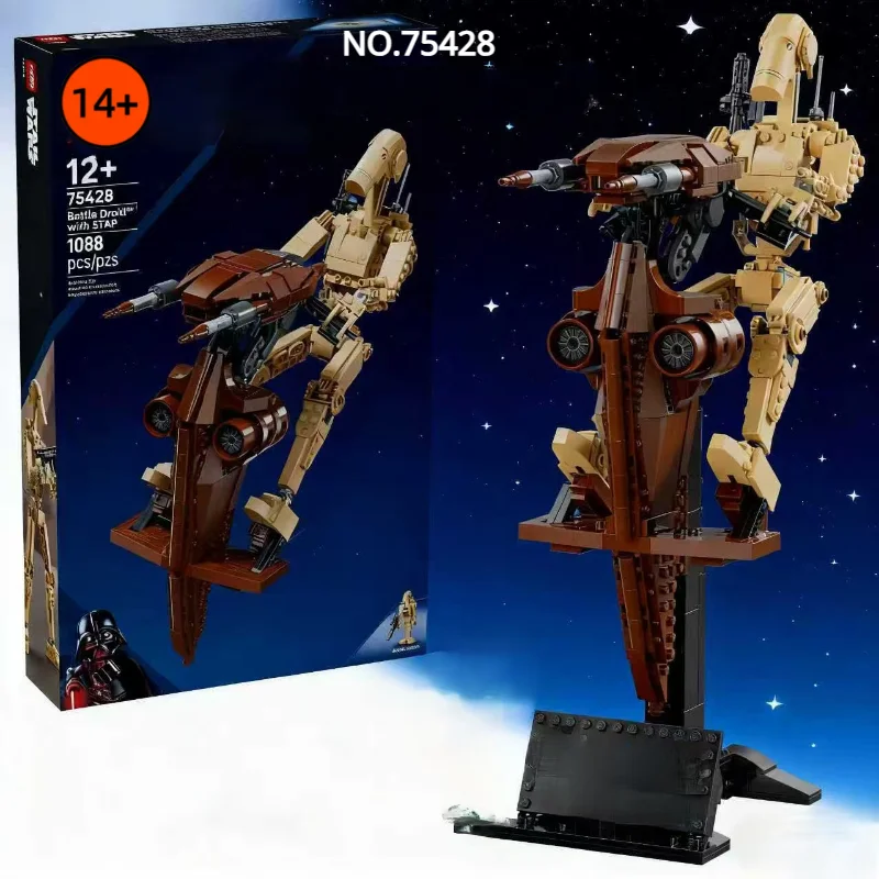 1088PCS FIT 75428 Star Battle Droid with STAP Building Blocks Model ...