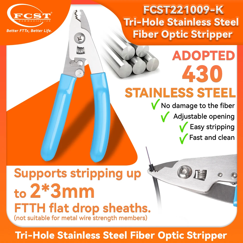 FCST-FTTH-Tool-For-Fiber-Optic-Tri-Hole-Fiber-Optic-Stripper-430 ...