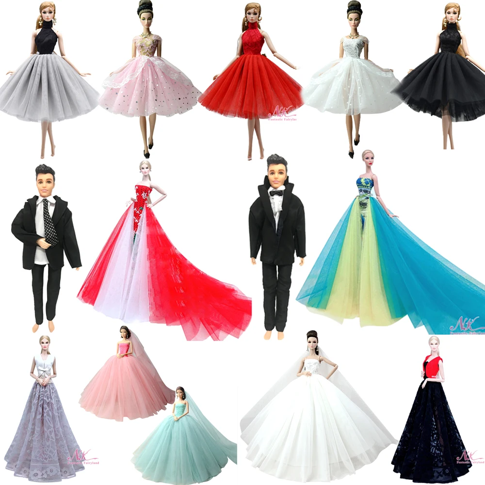 Fashion Dress Barbie Doll | Barbie Clothing Adults | Dresses Women ...