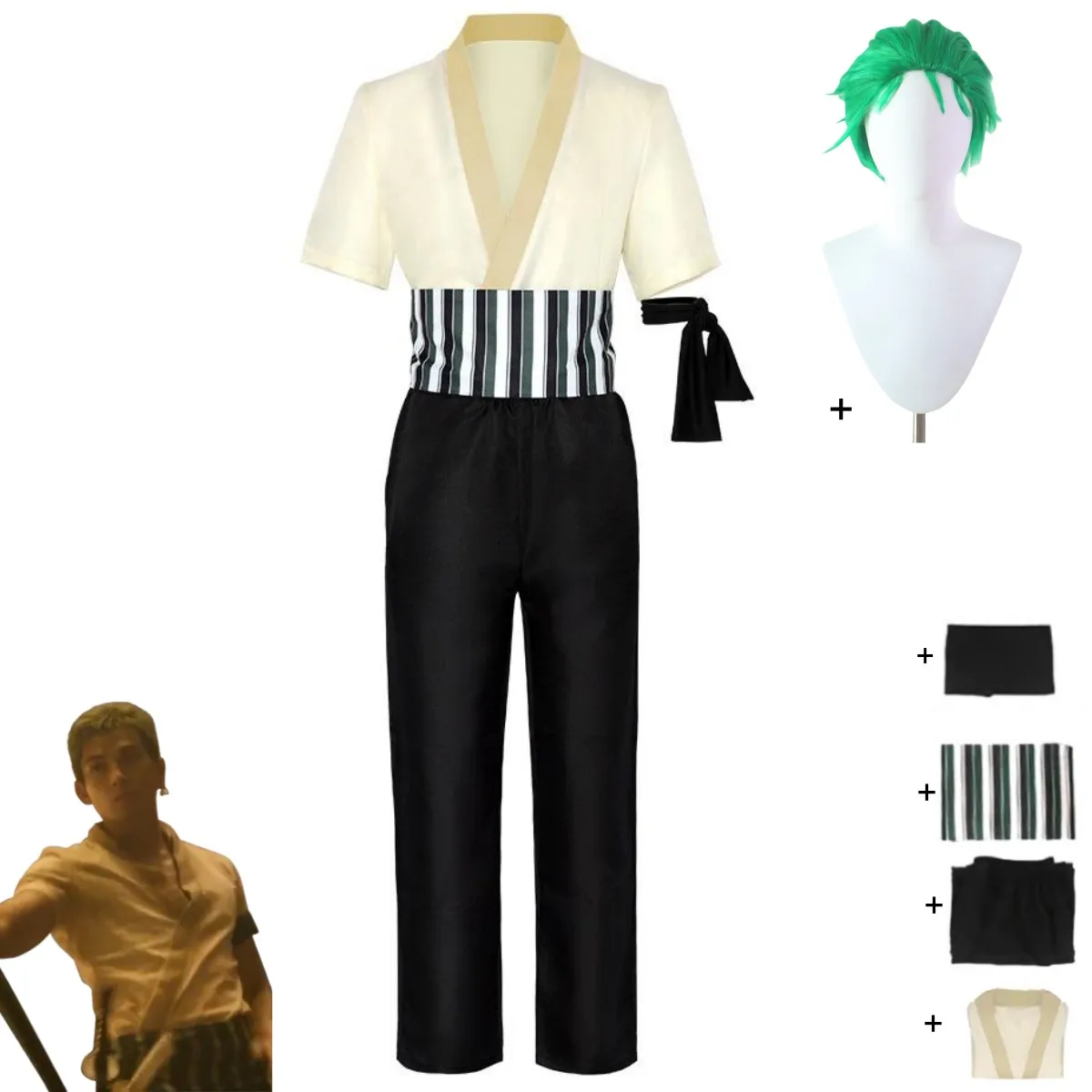 New Anime Movie Roronoa Zoro Cosplay Costume East Blue Adult Uniform ...