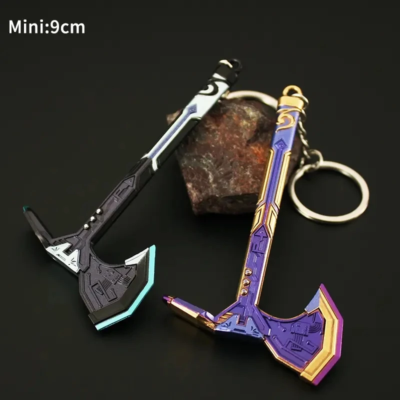 9cm-Valorant-Keychain-Mini-Axe-Metal-Toy-keyring-Model-Collection-Boys ...