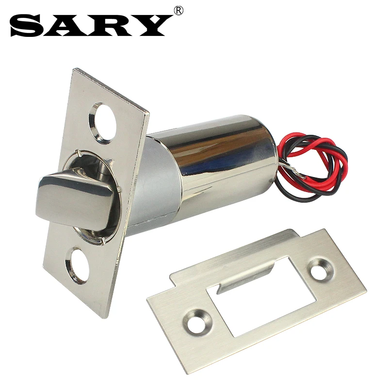 Small electronic bolt lock DC12V door lock concealed electric control ...