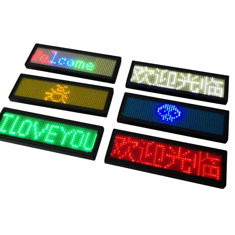 Led-Digital-Name-Plate-Shopping-Guide-Badge-LED-Magnetic-Badge-Plate ...
