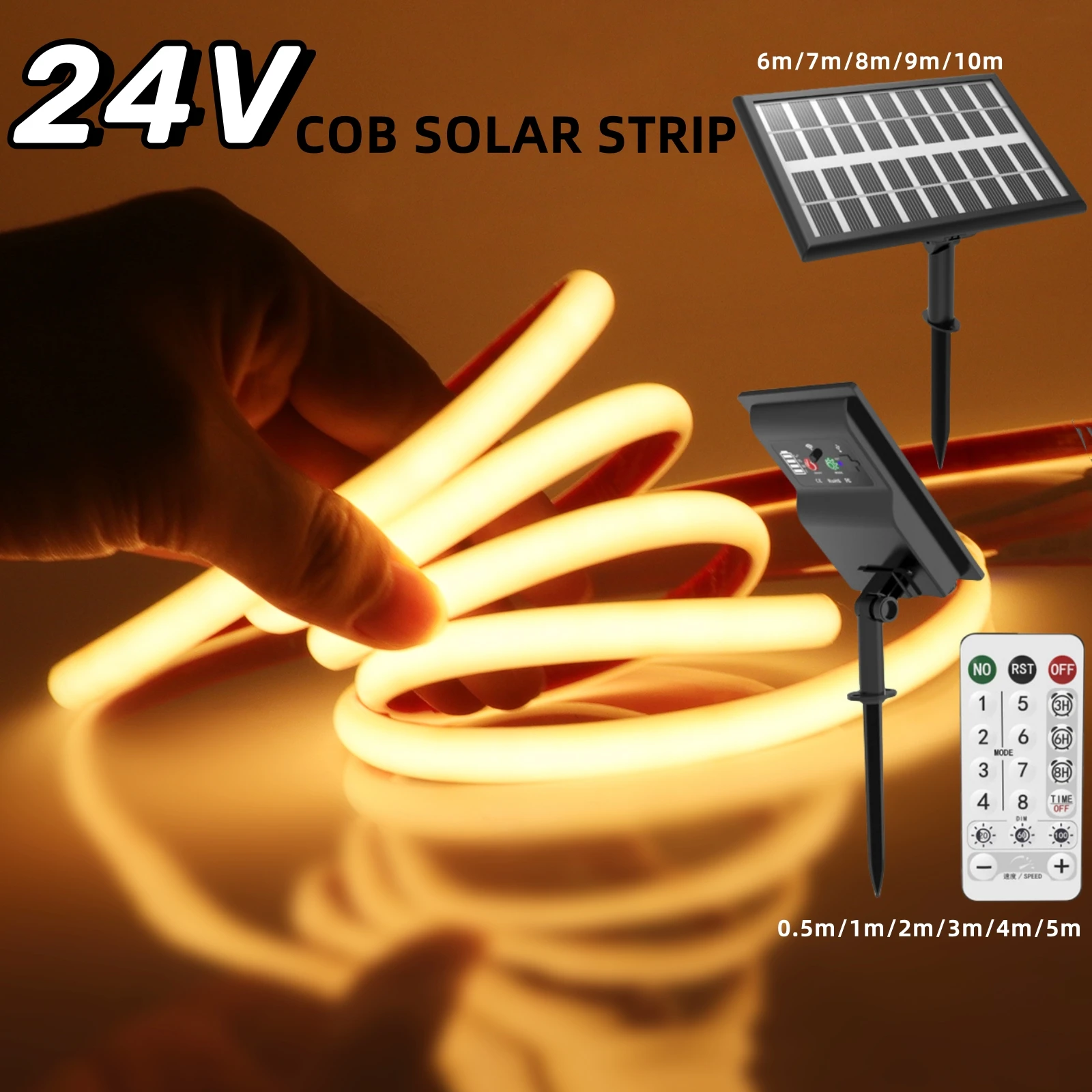 Solar-COB-Neon-Strips-24V-Dimmable-LED-Lights-IP68-Waterproof-Outdoor-320LDs-M-Linear-Lighting ...