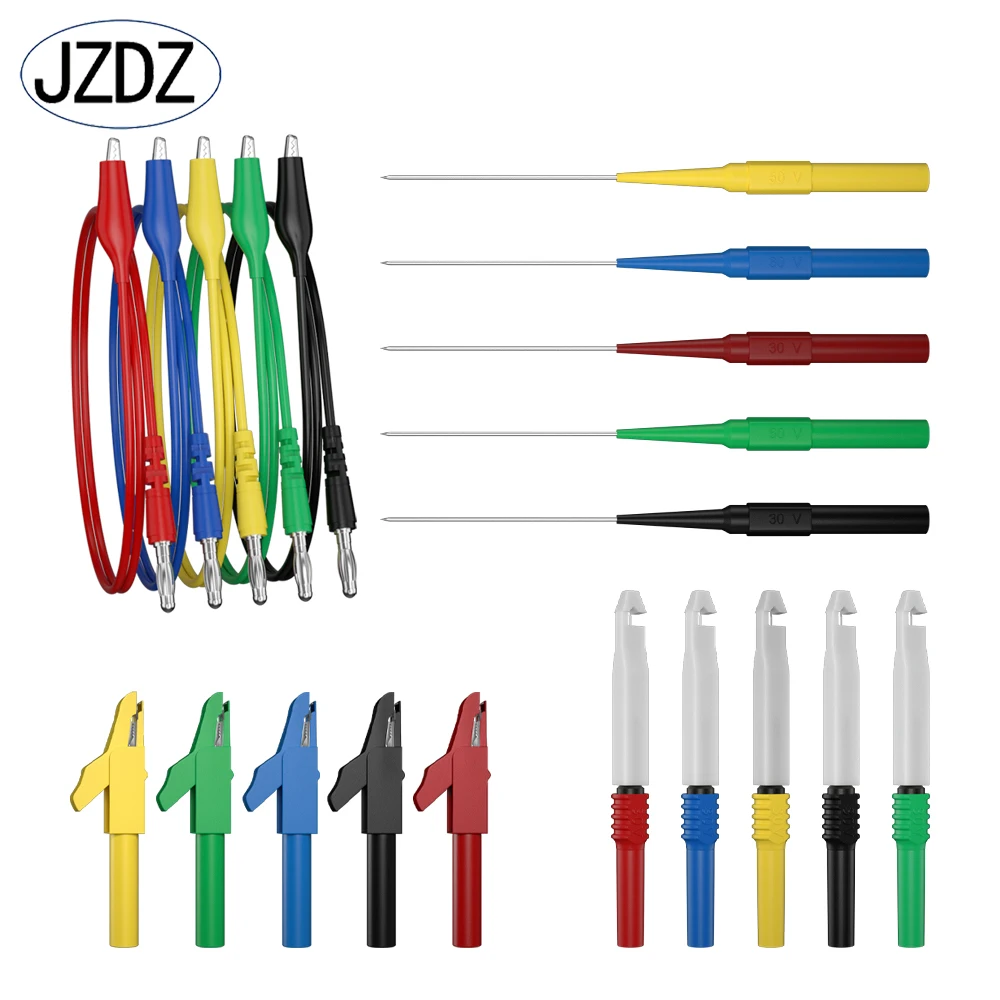JZDZ-Multimeter-Test-Lead-Kit-Alligator-Clips-to-4MM-Banana-Plug-with ...