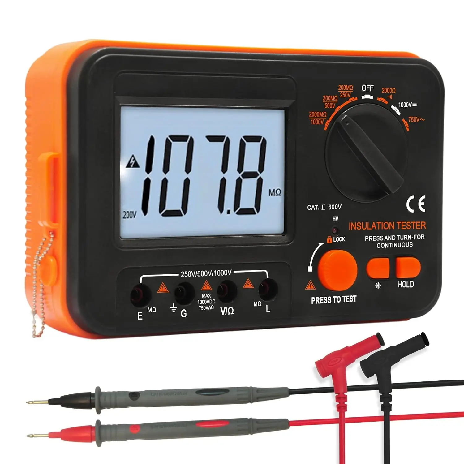 Digital-Insulation-Resistance-Tester-DCV-ACV-Megohm-Meter-DC250-500 ...