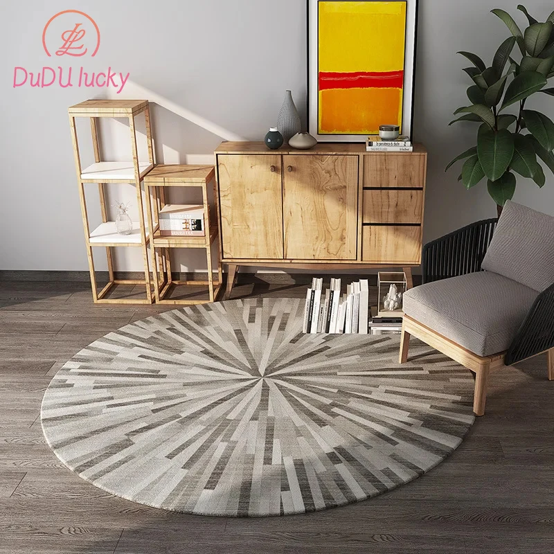 Round-Carpet-for-Living-Room-and-Bedroom-Simple-Round-Carpet-Nordic ...