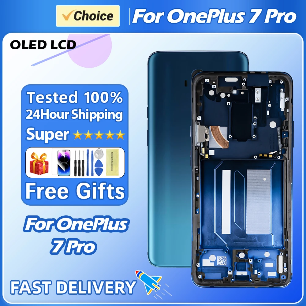 100-Tested-New-LCD-Display-With-Frame-For-Oneplus-7Pro-LCD-Display ...