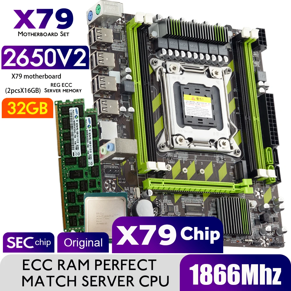 Atermiter-X79-Motherboard-Set-Memory-Server-Combo-Kit-CPU-Xeon-E5-2650 ...