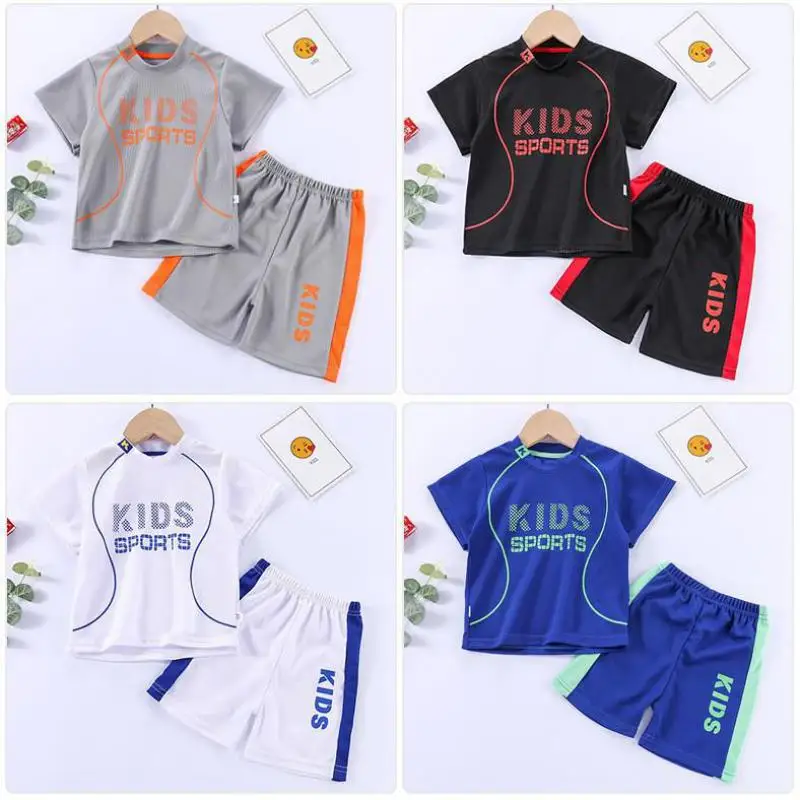 Kids-Summer-Sports-Ball-Clothes-Suit-Boys-And-Girls-2-Piece-Set ...