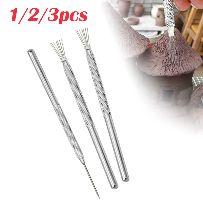7 Pin Feather Wire Texture Ceramics Tools Polymer Clay Sculpting ...