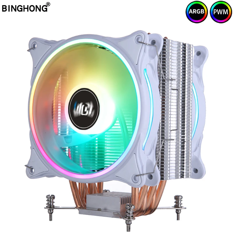 PWM CPU FAN 12CM Cpu Cooler 6 Heat pipe ARGB 120mm Fan cooling Computer ...