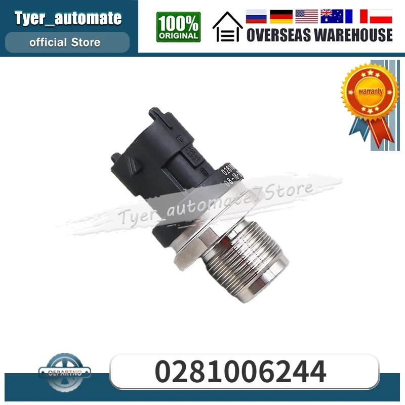 Fuel Rail Pressure Sensor 0281006244 For Nissan Navara Patrol Zd30 ...